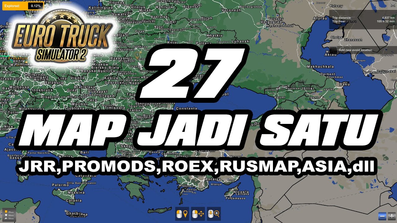 (LIVE) MEGA MAP!!! - Euro Truck Simulator 2 - YouTube