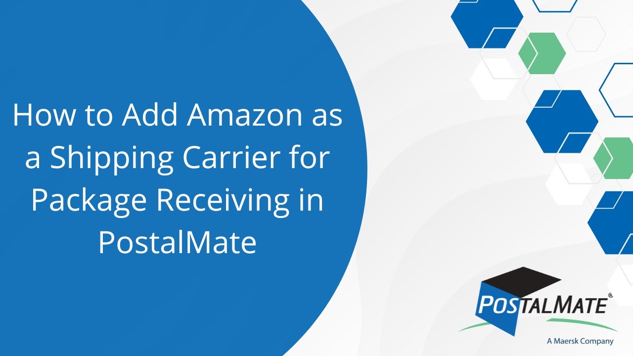 How to Add Amazon as a Shipping Carrier in PostalMate - YouTube