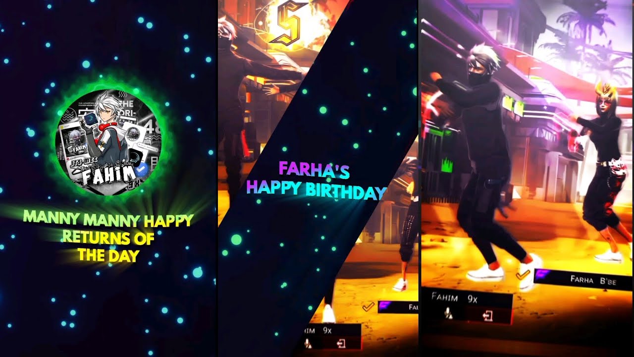 Happy Birthday 🎂 FREE FIRE TREND || Xml || Clip || Alight motion - YouTube
