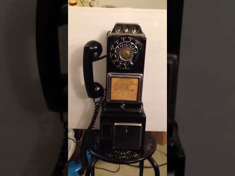 Vintage 1970's Rotary Payphone - YouTube