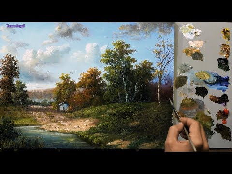 Landscape Oil Painting By Yasser Fayad - YouTube
