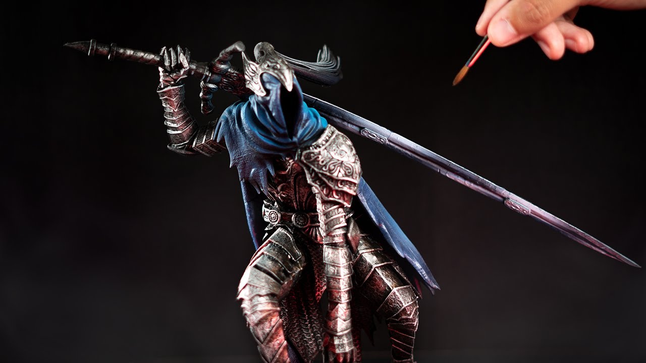I Painted this MASSIVE Artorias the Abysswalker - YouTube