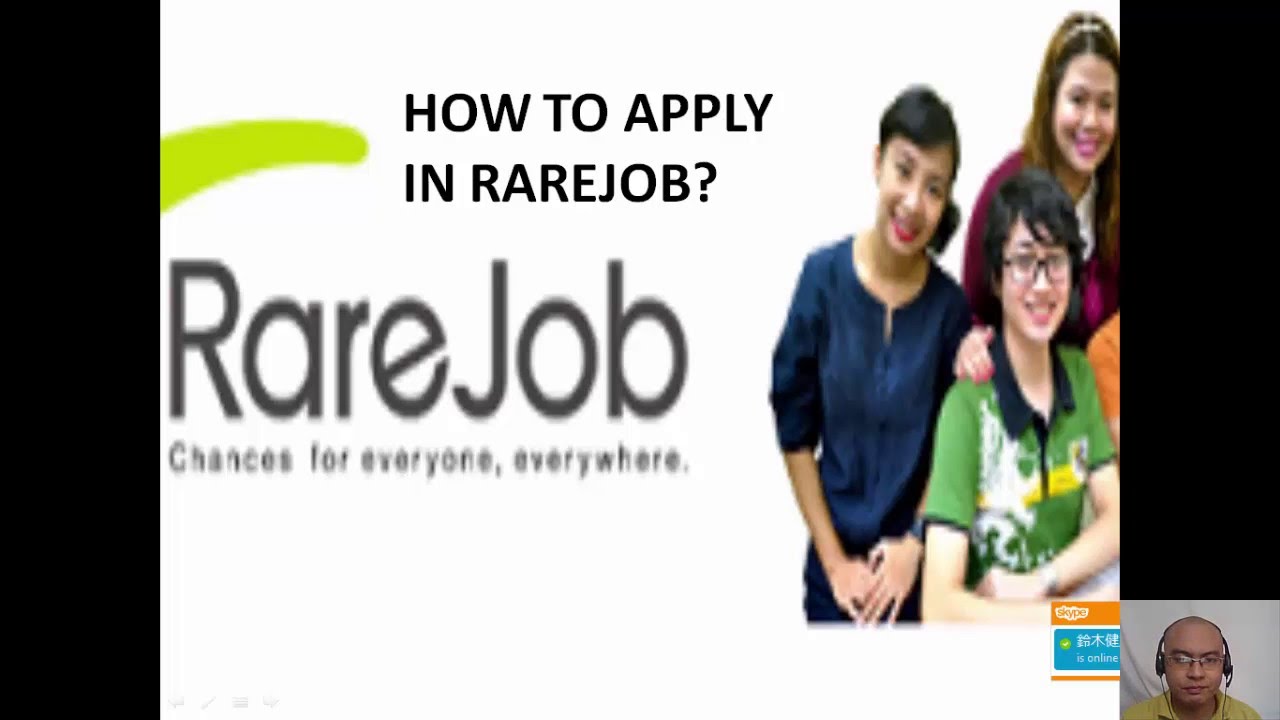 How to apply in RareJob? (Step-by-step) - YouTube