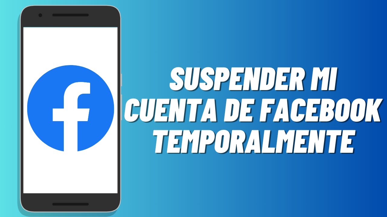 Cómo suspender mi cuenta de Facebook temporalmente - YouTube