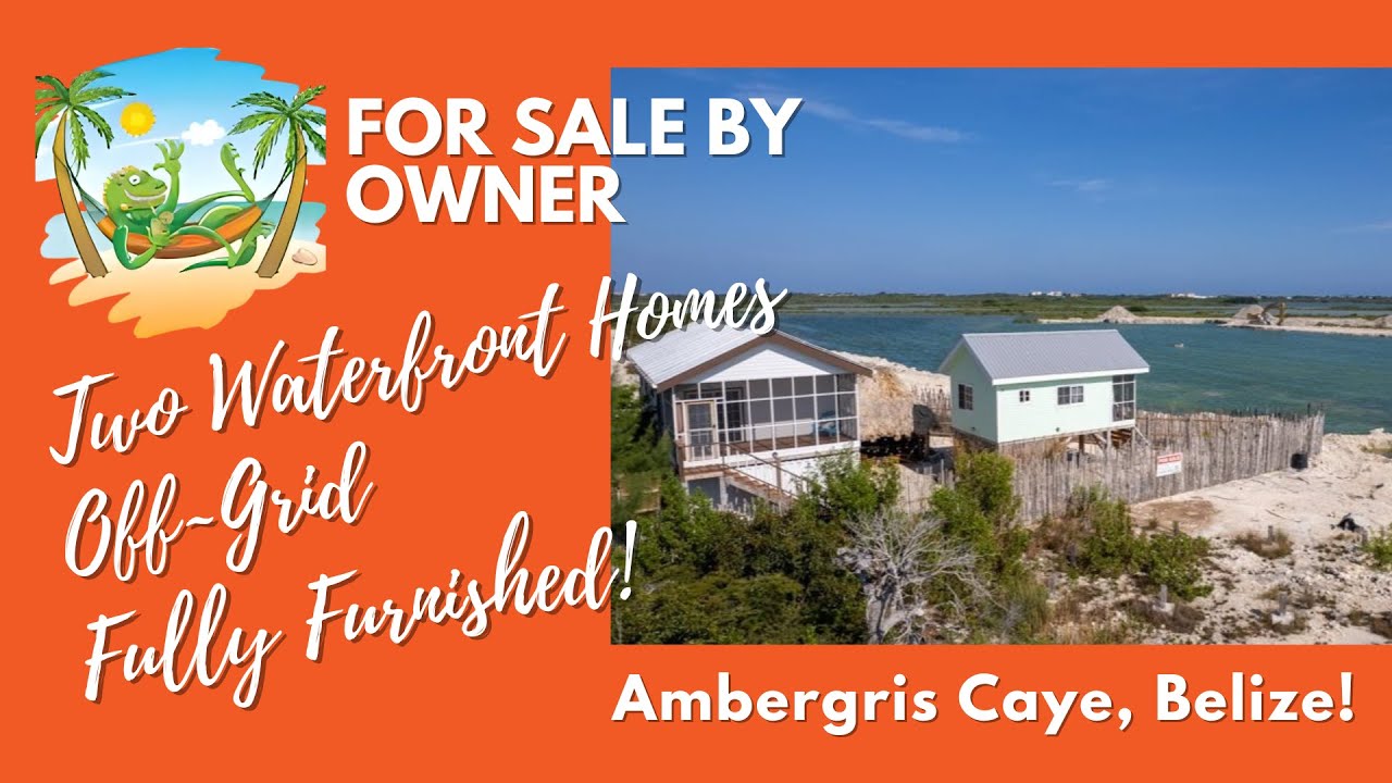 Belize Secret Beach Homes For Sale by Owner ~ Pickled Iguana - YouTube