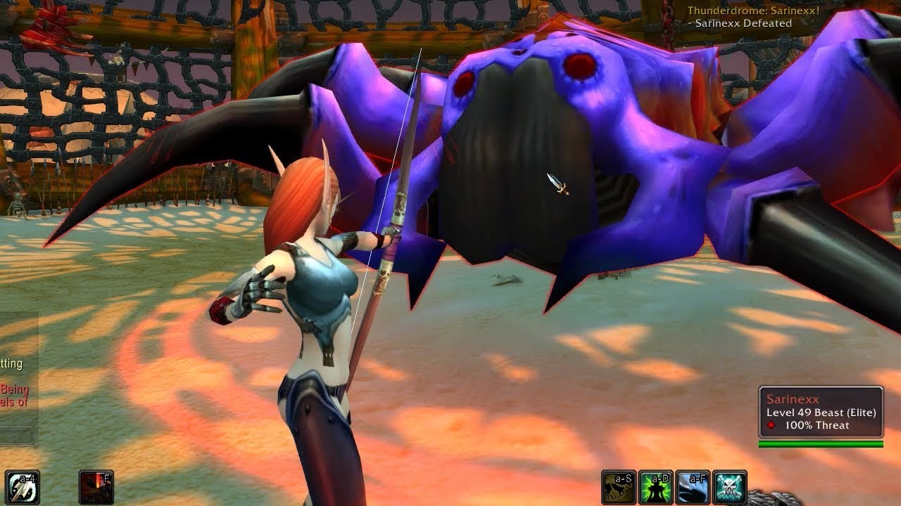 World Of Warcraft Quest Info: Thunderdrome: Sarinexx - YouTube