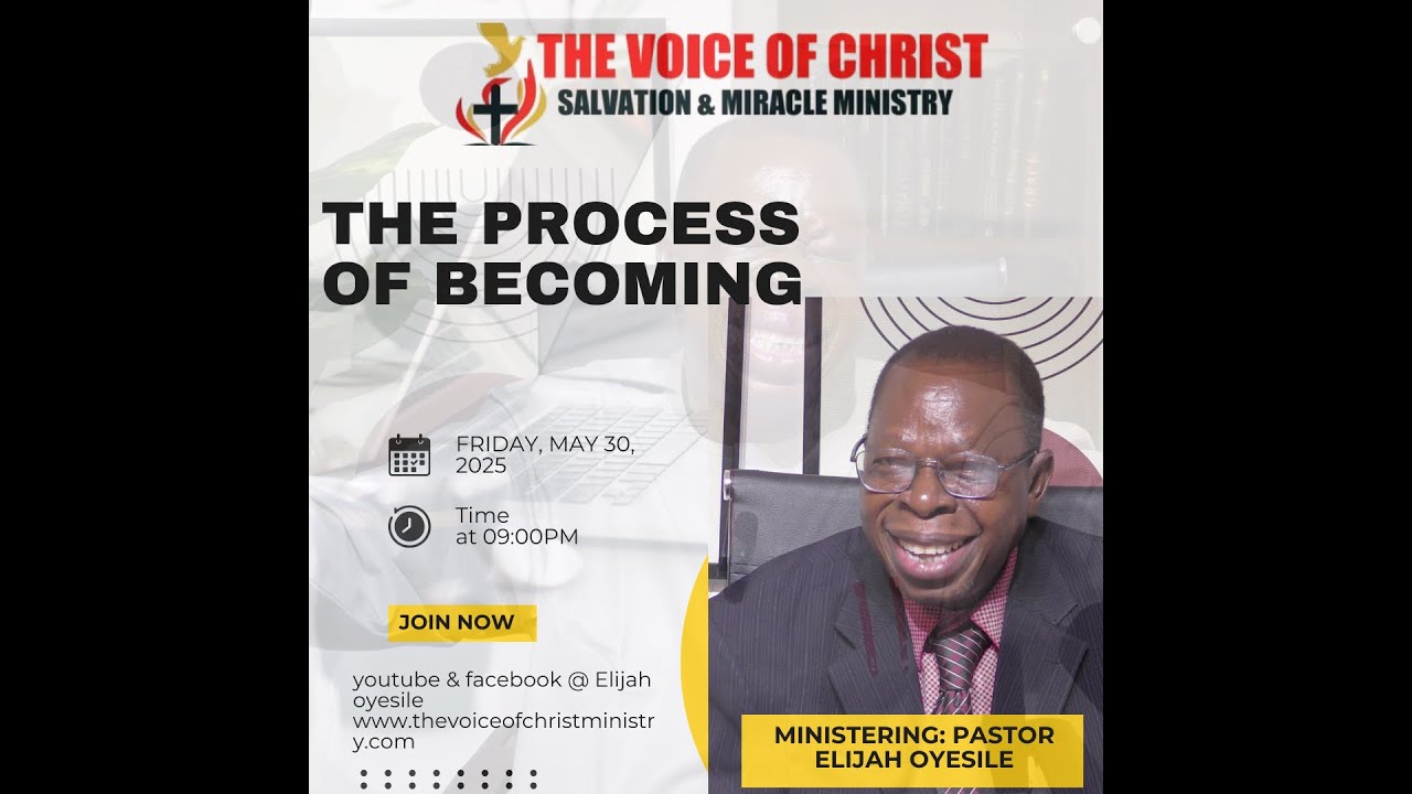 THE JOURNEY OF BECOMING || PASTOR ELIJAH OYESILE - YouTube