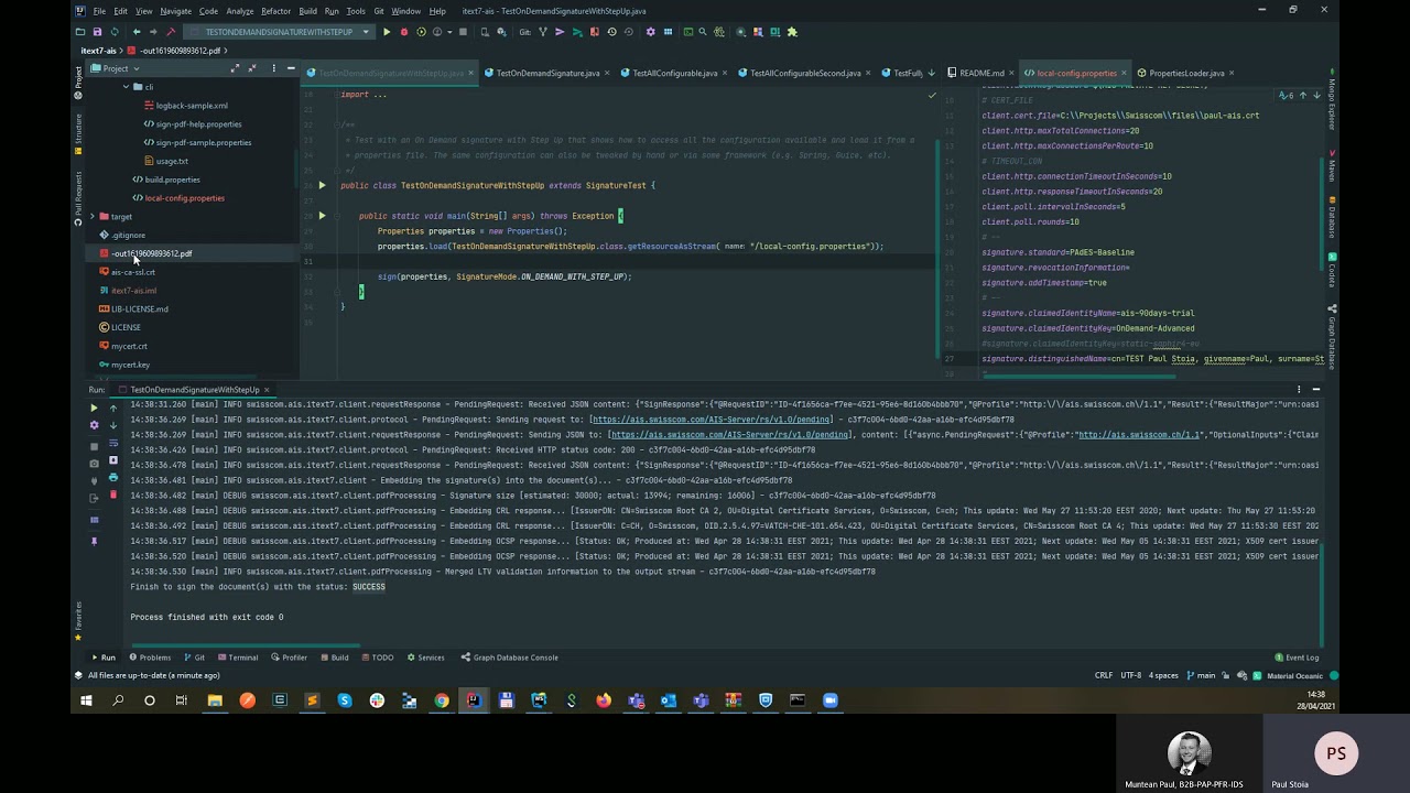 iText7 Java Client Demo - YouTube