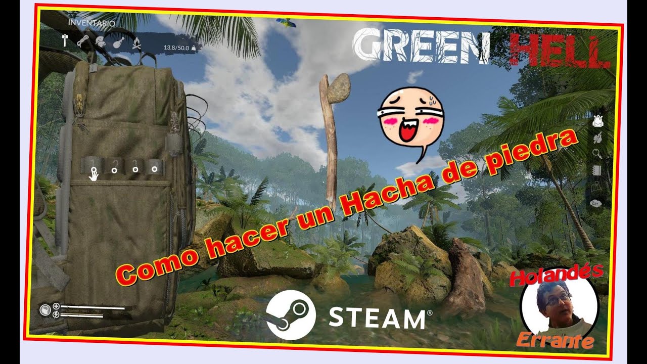 Como hacer un Hacha de piedra en Green Hell 🌴 The Spirits Of Amazonia - YouTube