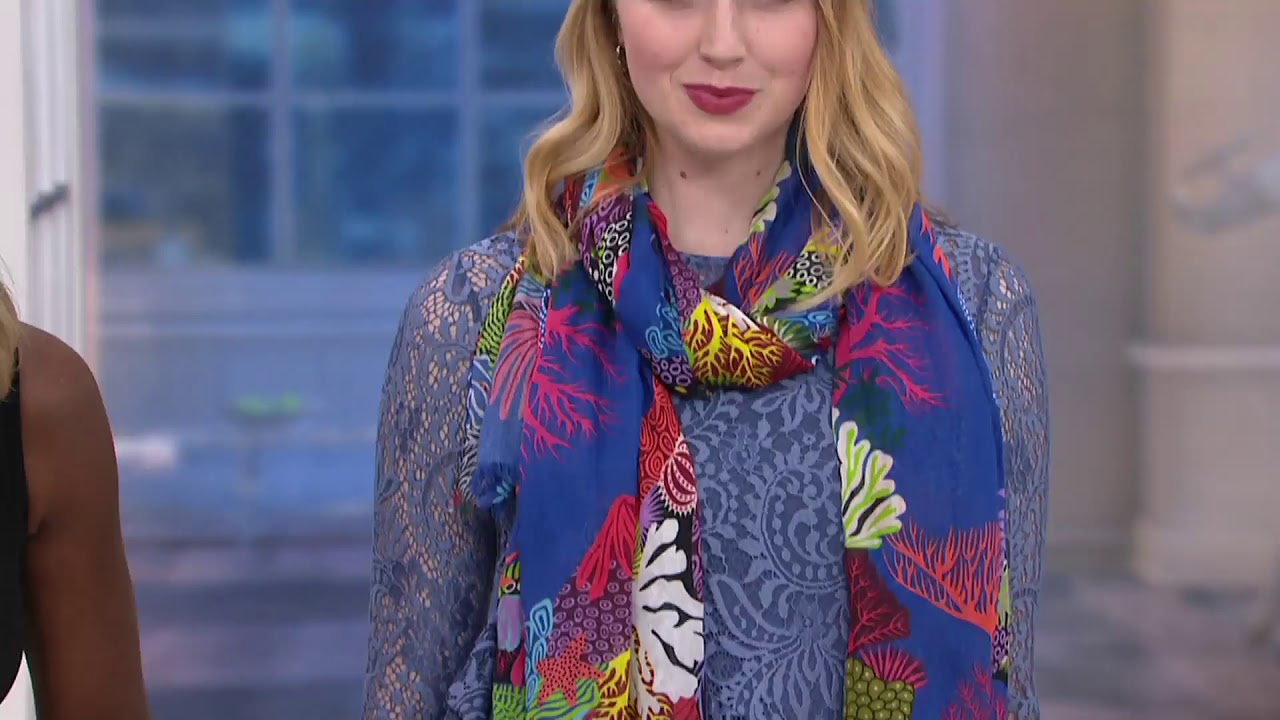 Attitudes by Renee Ruffle Lace Tunic and Tank on QVC - YouTube