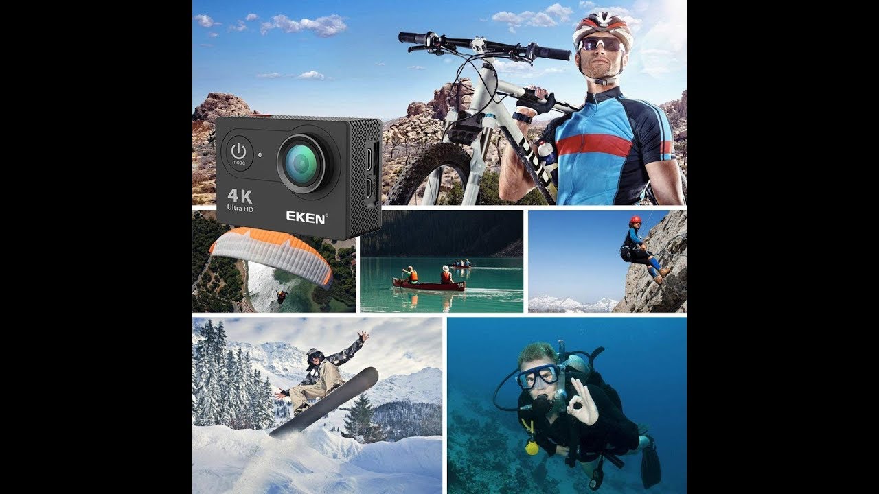 EKEN H9R Action Camera + Remote + All Accessories - YouTube