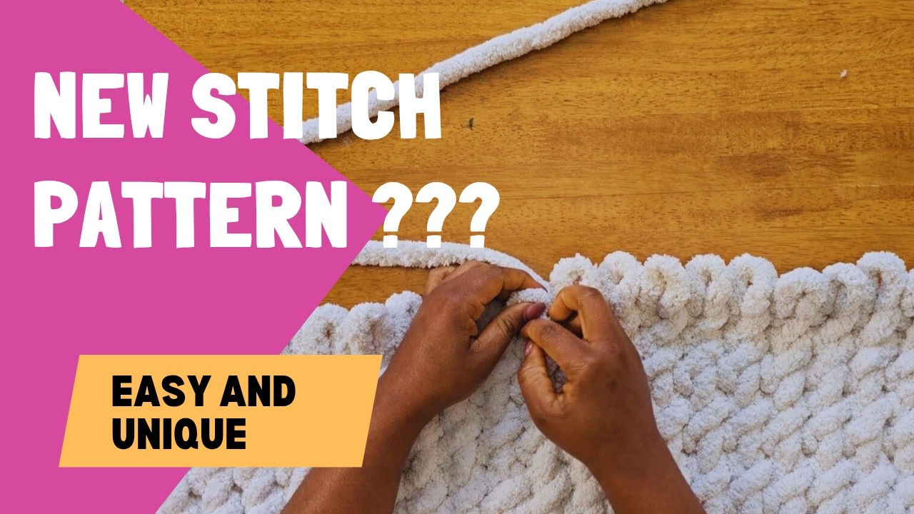 NEW Chunky Knit Stitch Pattern You’ve NEVER Seen Before! Easy and ...