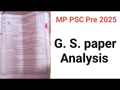 16 Feb MP PSC Pre paper 2025 G. S. Paper Analysis | Pre paper Analysis ...