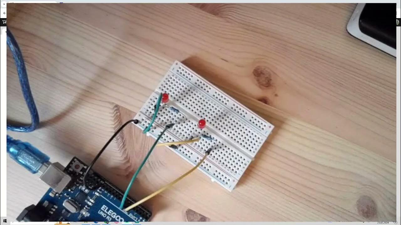 2 Arduino - zwei abwechselnd blinkedne LEDs - YouTube