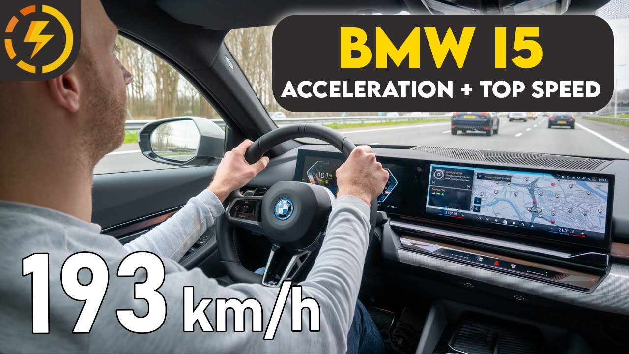 BMW i5 Acceleration and Top Speed (Range) | How far does it go when ...