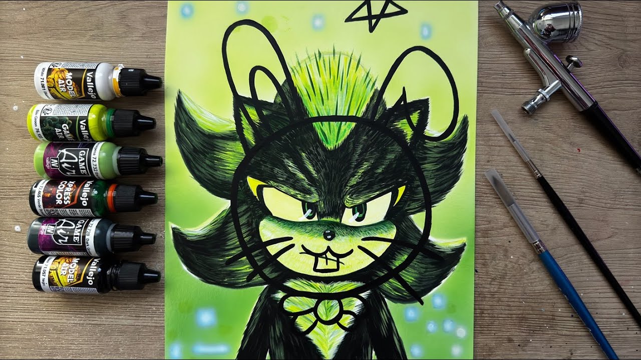 Drawing "Shadow, the Bunny" 🐰 Most Adorable Scene in Sonic the Hedgehog ...