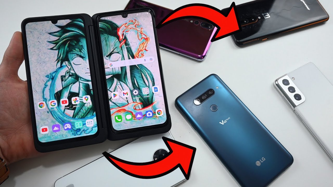 Turn Any Phone To Folding Phone? (Testing LG Dual Screen) - YouTube