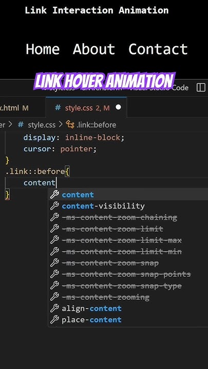 Link Onhover Animation Html Css Css Html Htmlcss Youtube