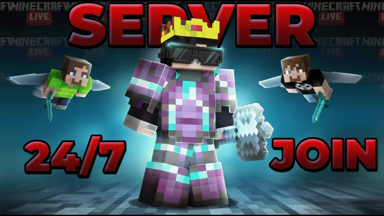 BEST 24/7 Minecraft PUBLIC Server Live 🔴 - YouTube