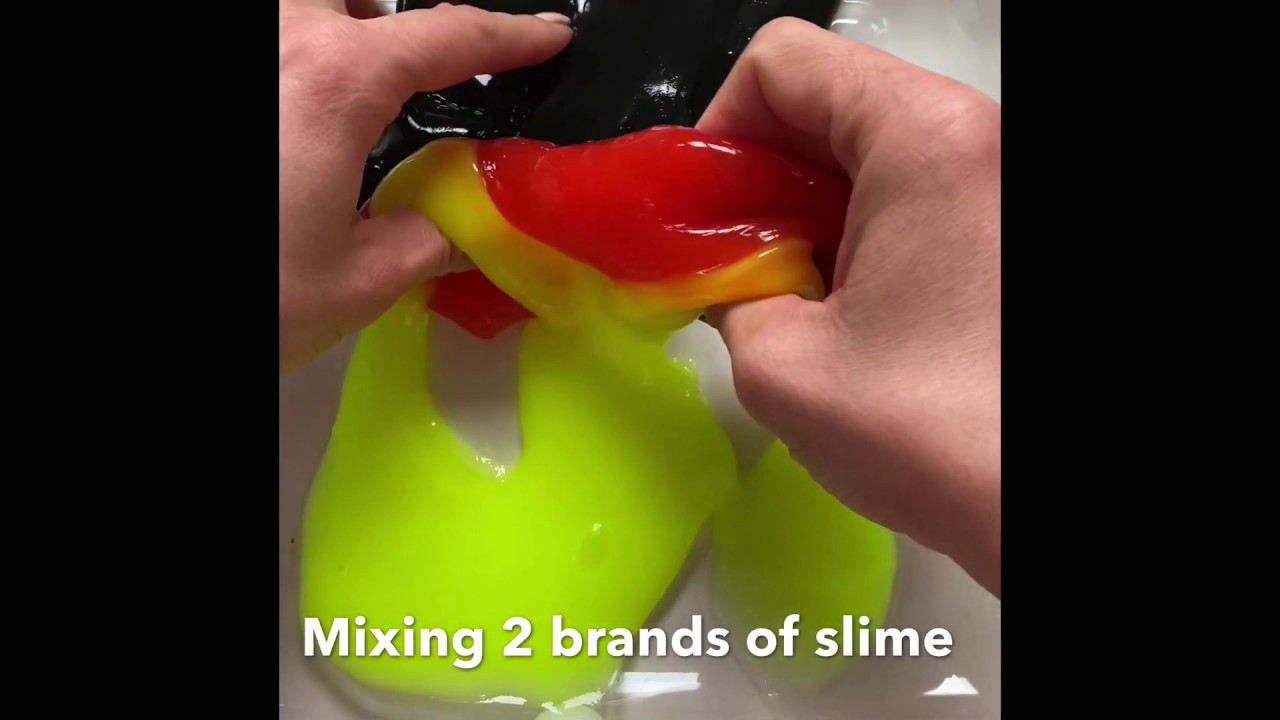 Mixing 2 different types (2 different brands) of slime | Jo's ...