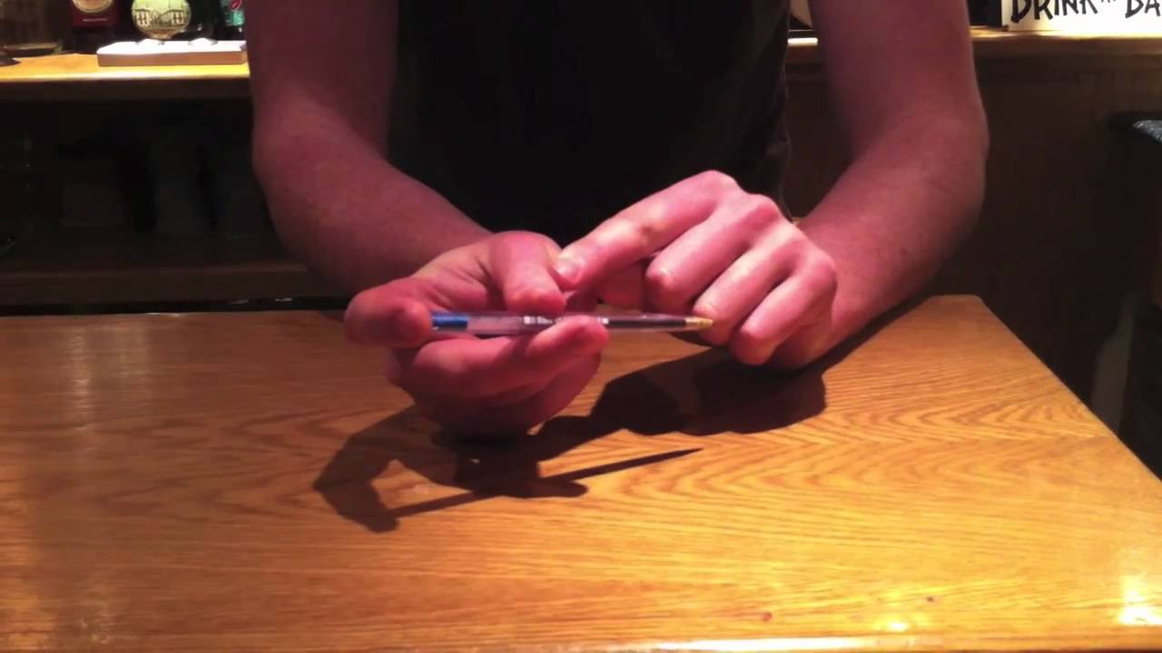 Basic Thumb/Finger Pen Spin Trick (Tutorial) - YouTube