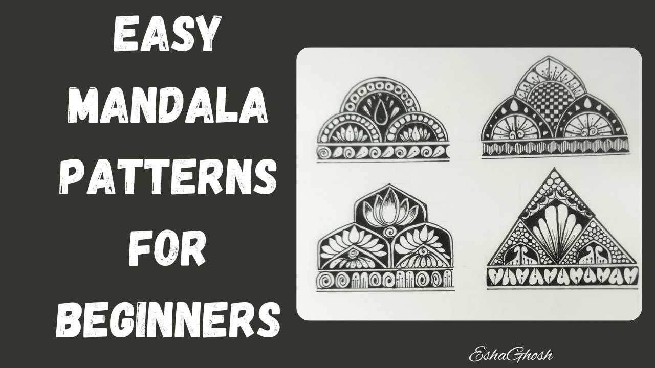 Easy mandala patterns for Beginners🌠 - YouTube