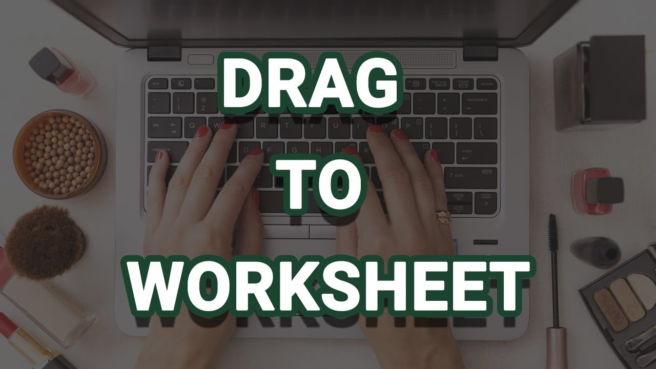 Drag to worksheet shortcut key for MS Excel - YouTube