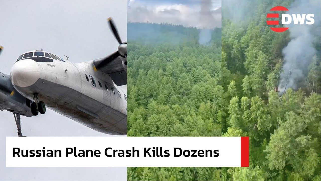 BREAKING: Russia Releases Video of Fiery Plane Crash Wreckage Near ...