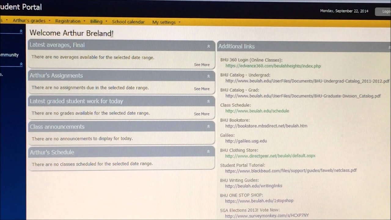 BHU - How to Login to Your Student Portal - YouTube