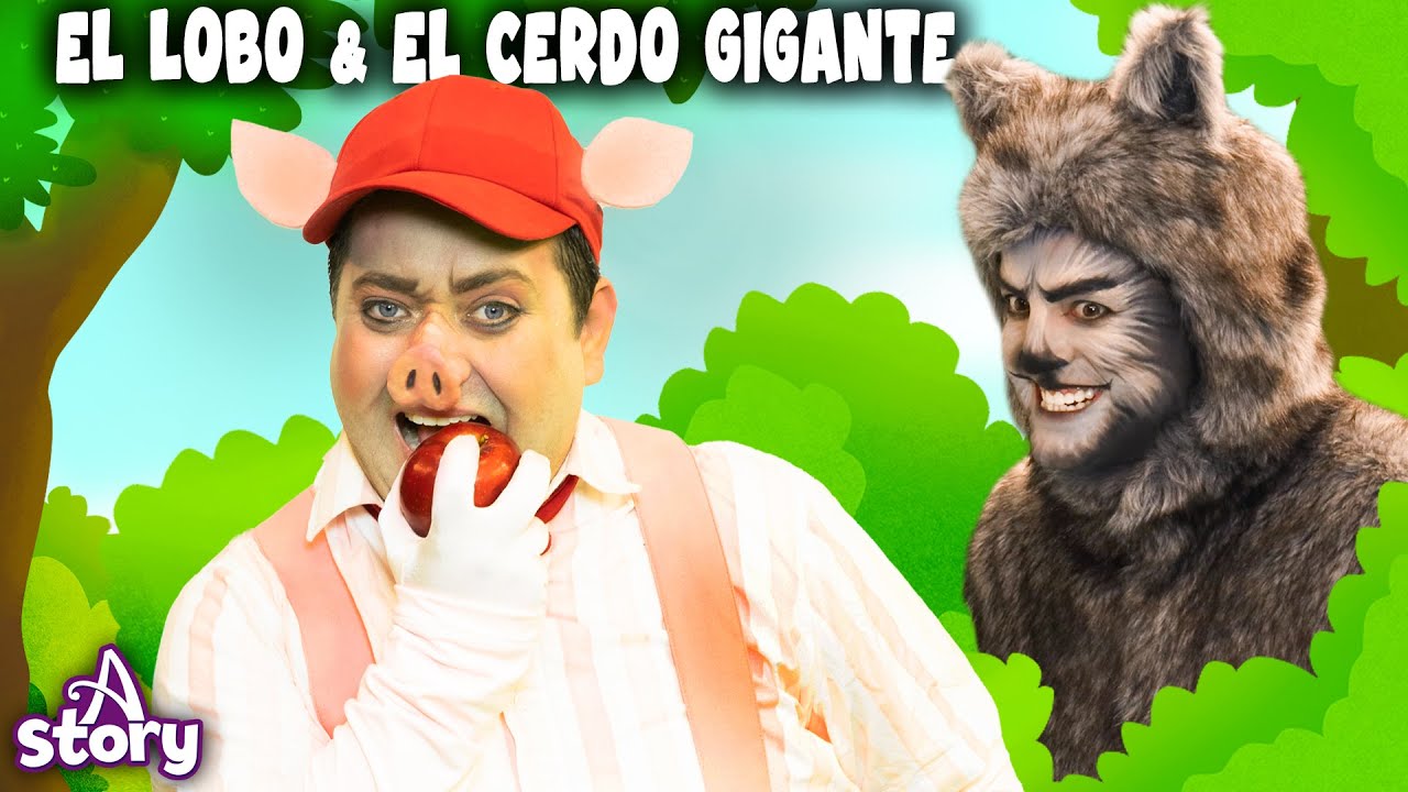 El Lobo Malo y El Cerdo Gigante | Cuentos infantiles en Español - YouTube