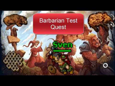 Tibia Barbarian Test Quest ¡Quiero ser el campeón de la Arena! - YouTube