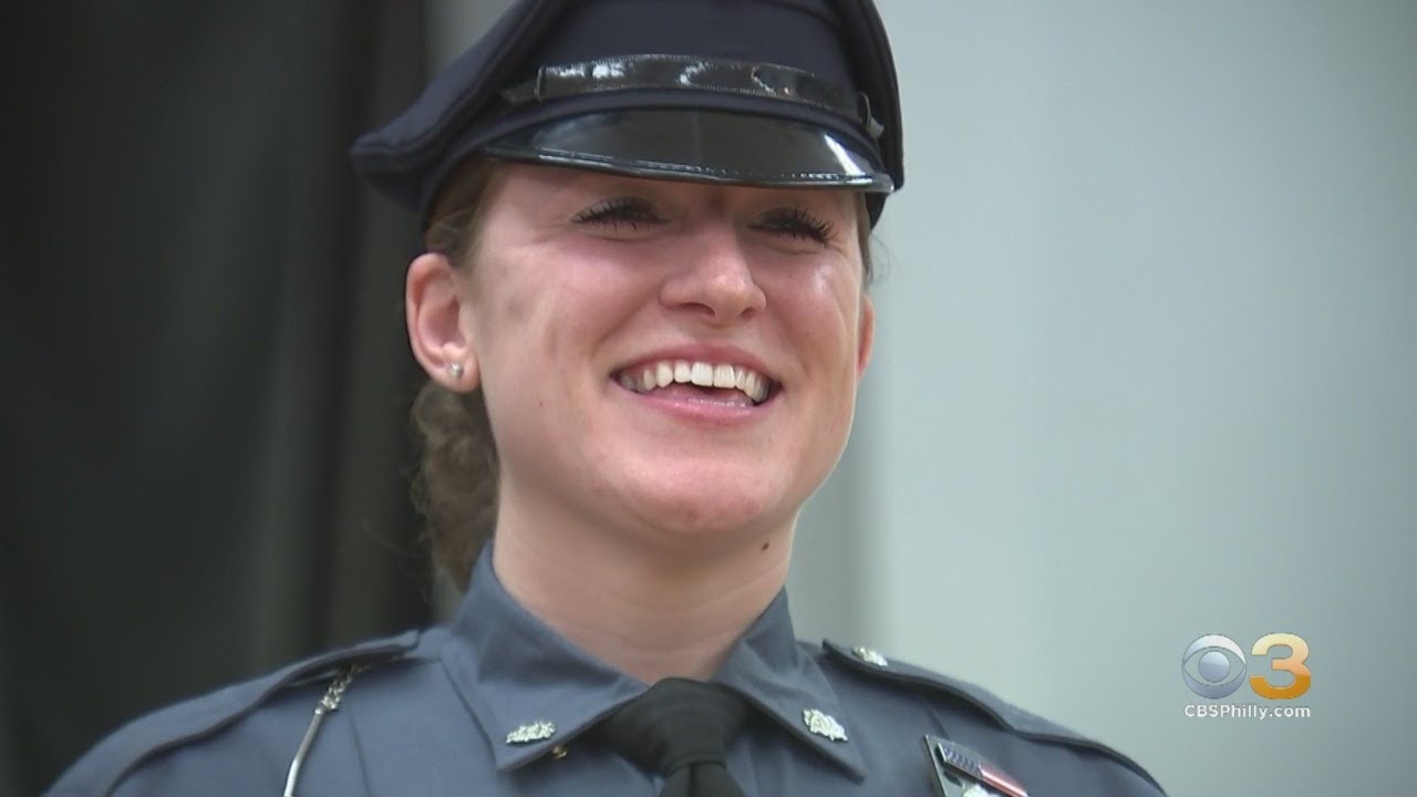 Yeadon Police Swear In First Full-Time Female Officer - YouTube