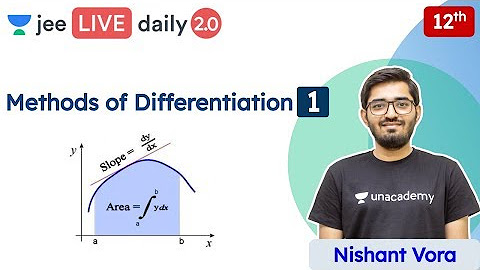 JEE | Methods of Differentiation - Playlist | Class 12 | Unacademy JEE | JEE LIVE DAILY 2.0 ...