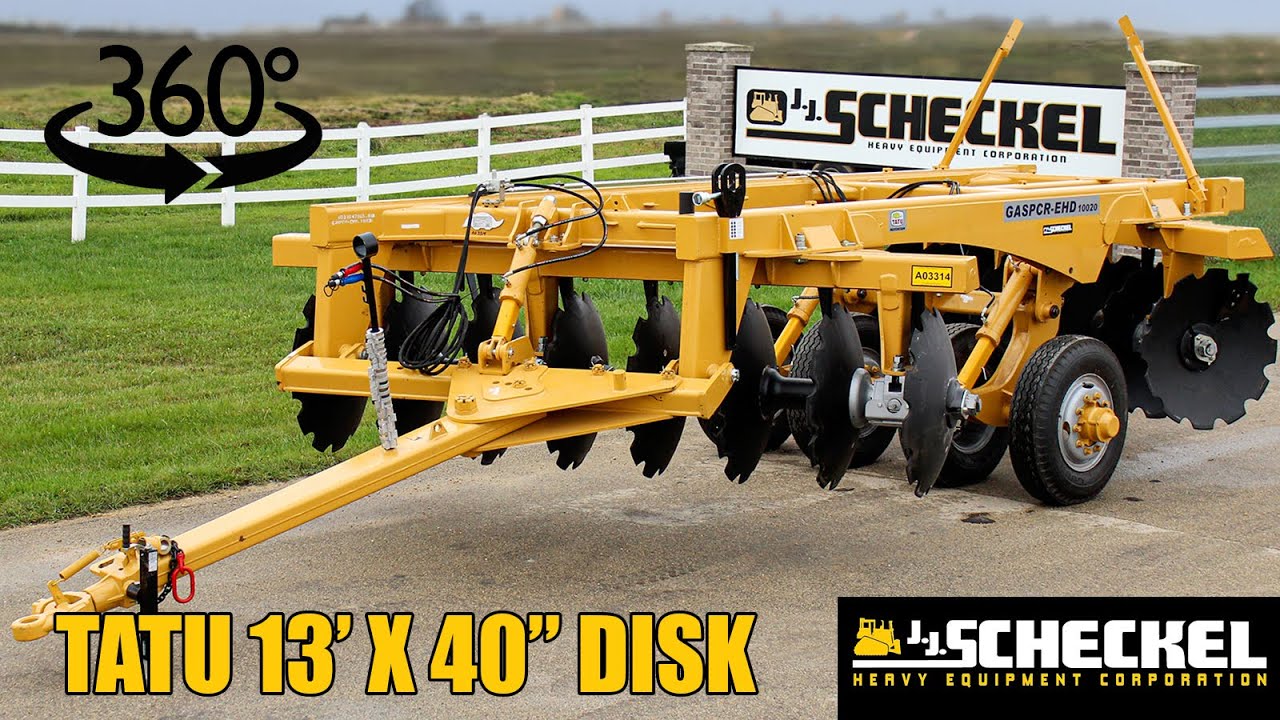 2024 TATU, Extreme Duty, 13’ + 40”, Offset Wheel Disk, 360 - YouTube