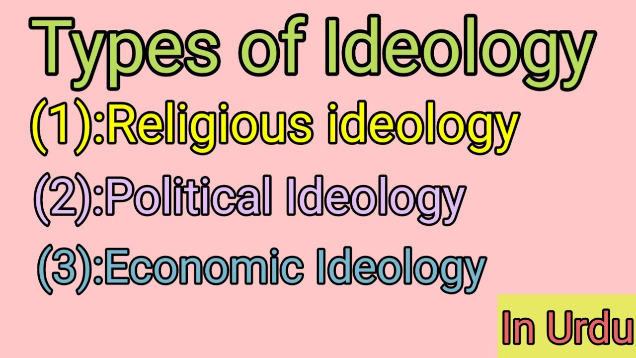 Types of ideology/نظریے کی اقسام - YouTube