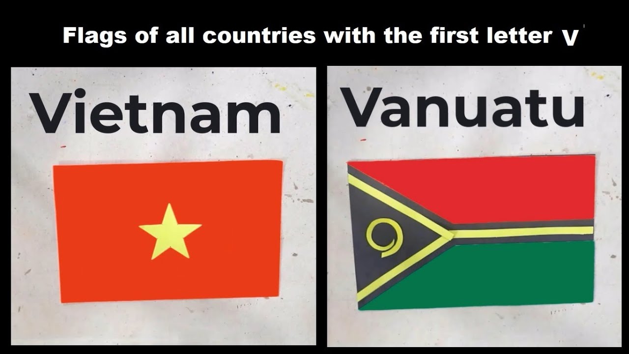How to make Flags of all countries with the first letter V - YouTube
