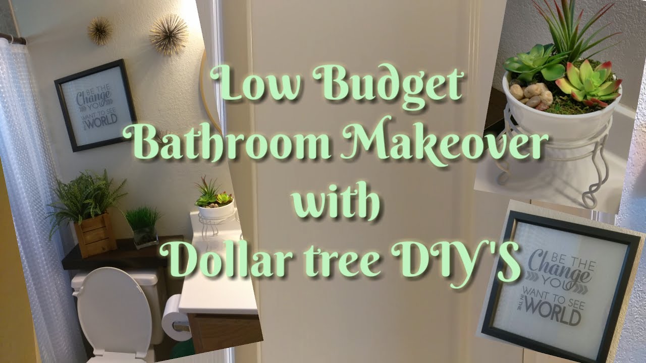 Bathroom Makeover with Dollar tree DIY's 2017 - YouTube