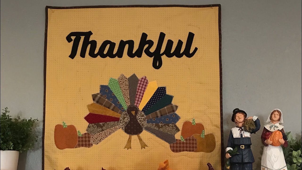 Thankful Turkey Wall Hanging for Thanksgiving - YouTube