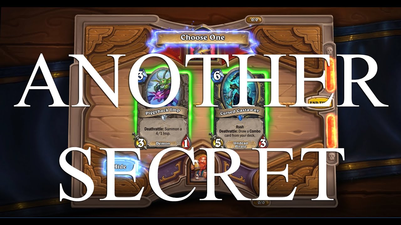 How To Enter Another Secret Playmode In Hearthstone Youtube