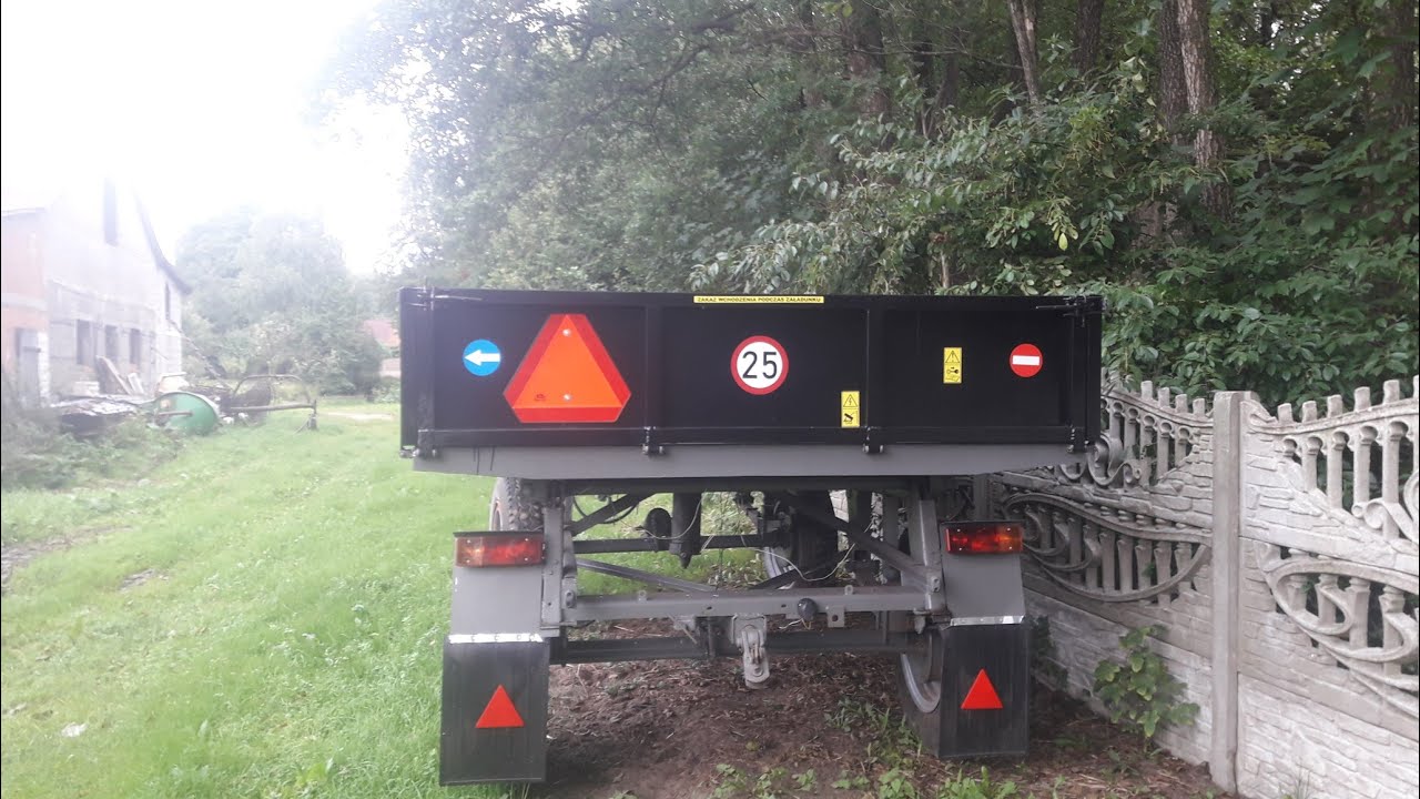 remont przyczepy d47 cz 2 - YouTube