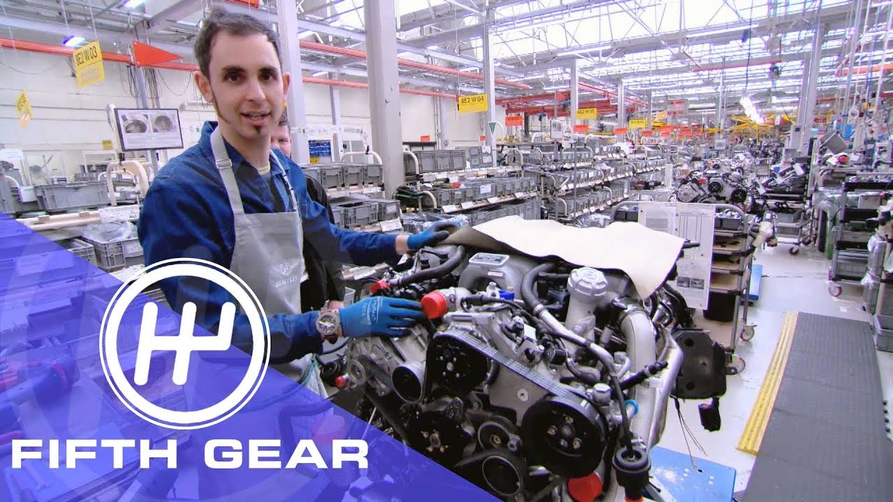 Fifth Gear: Assembling A Bentley Engine - YouTube