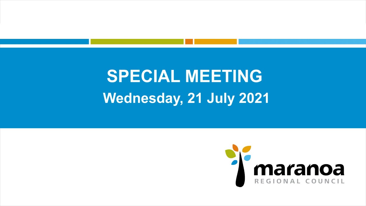 Maranoa Regional Council - Special Meeting - 21 July 2021 - YouTube
