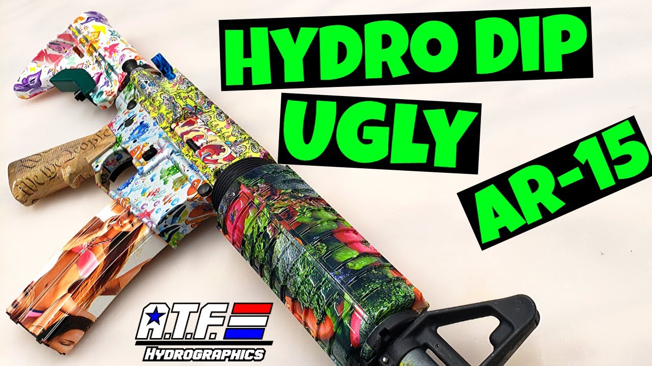 UGLIEST AR-15 EVER!!! - Hydro Dipping the FUGLY M4 rifle - YouTube