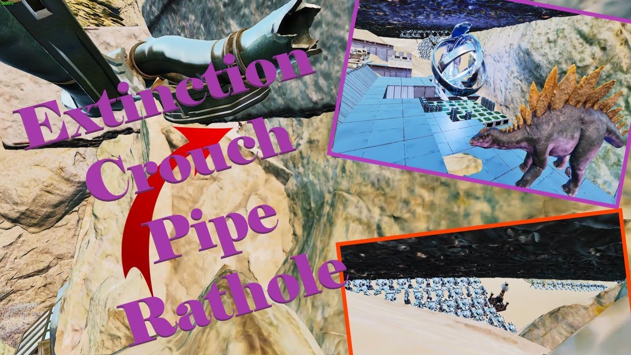 ARK ASA: Ark Survival Ascended Extinction Crouch Pipe Rathole - YouTube