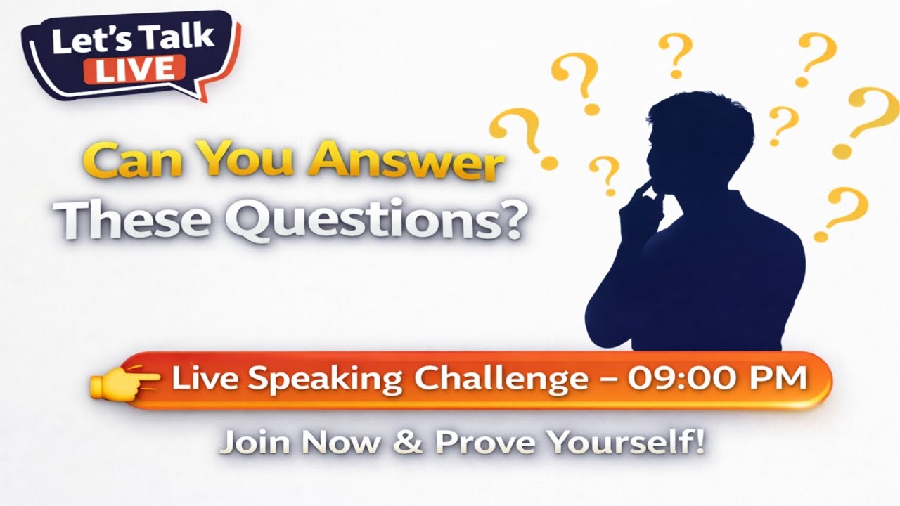Can You Answer ALL These Questions? Let’s Talk Live Speaking Challenge ...