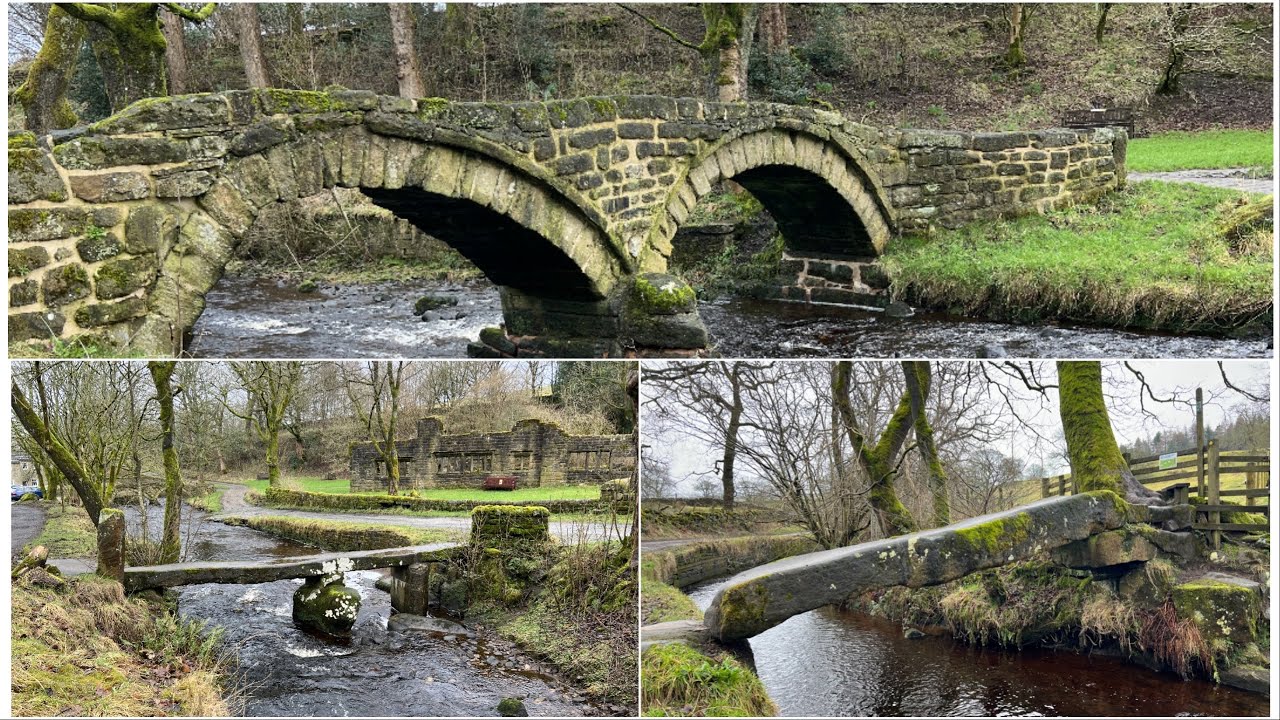 The Three Ancient Bridges ~ Wycoller, Lancashire - YouTube