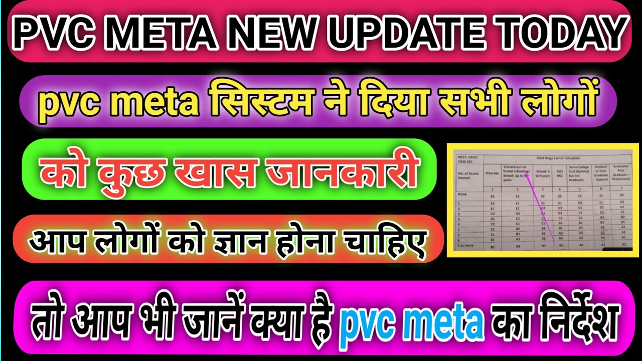 PVC meta ने दिया सभी को निर्देश | pearlvine new update today | pvc meta ...