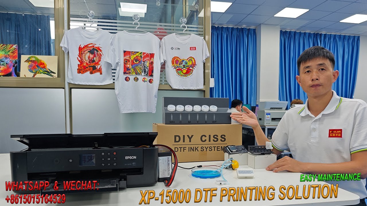 Best Way XP-15000 XP15000 DTF printing solution XP-15000 White ink System - YouTube
