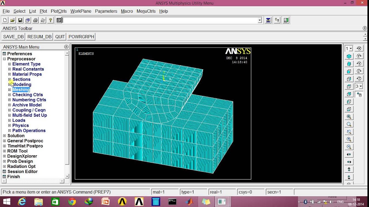Use of contact pair in Ansys / Hertzian stresses on contact - YouTube