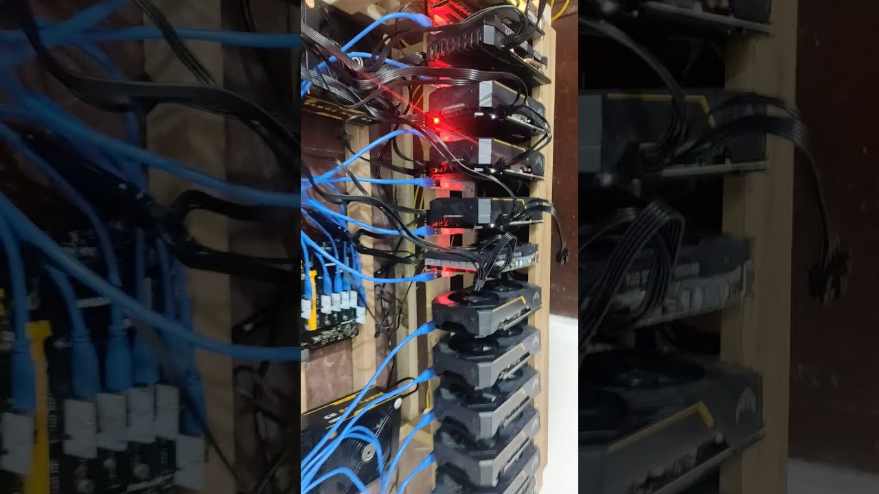 24*1660super card mining rig quick view - YouTube